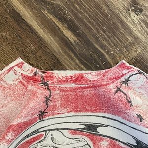 American Vintage | Shirts | Vintage 99s Grim Reaper Skeleton All Over ...